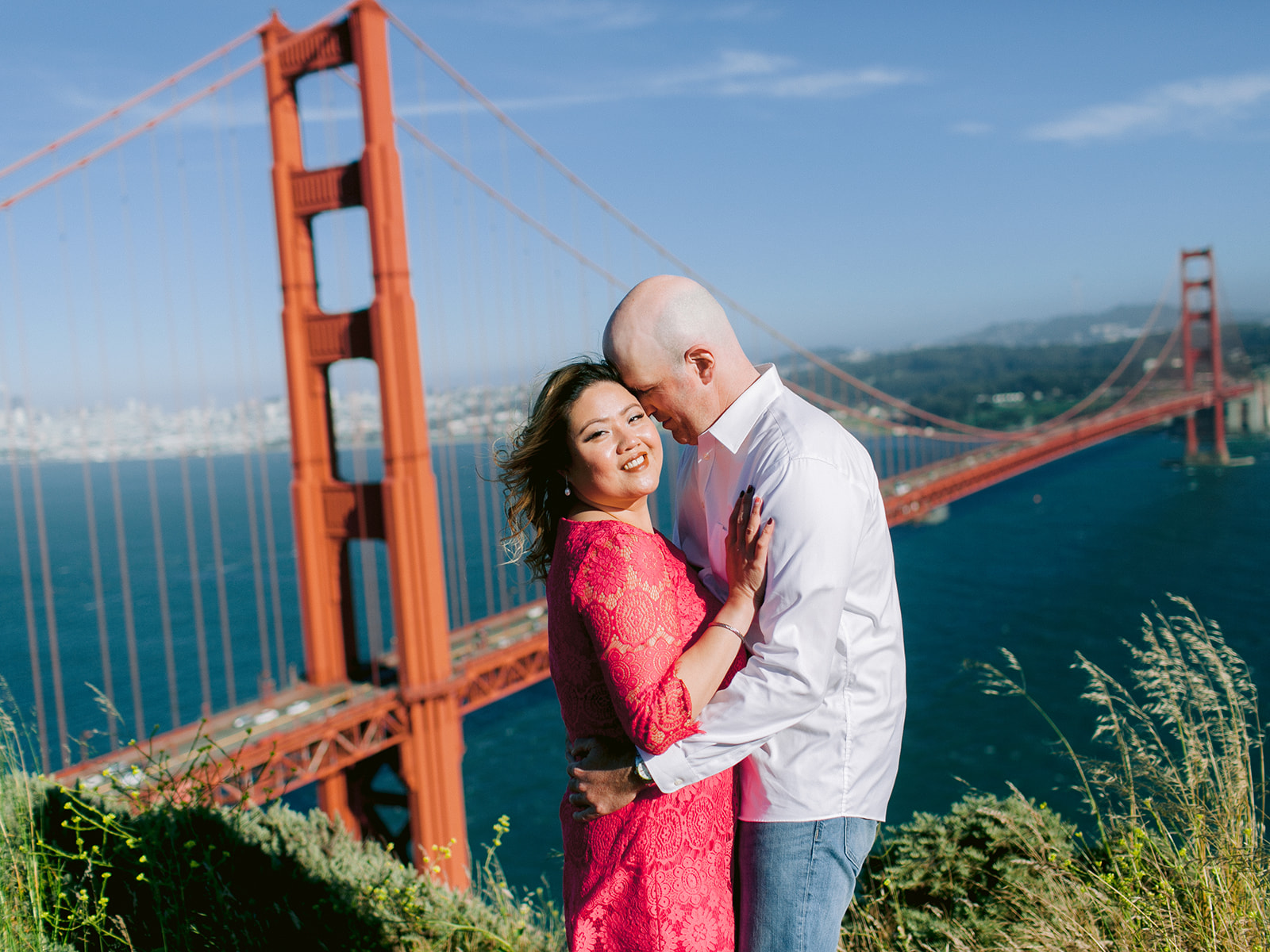 Golden Gate Bridge Overlook Engagement Photos - Katrina & Nathan