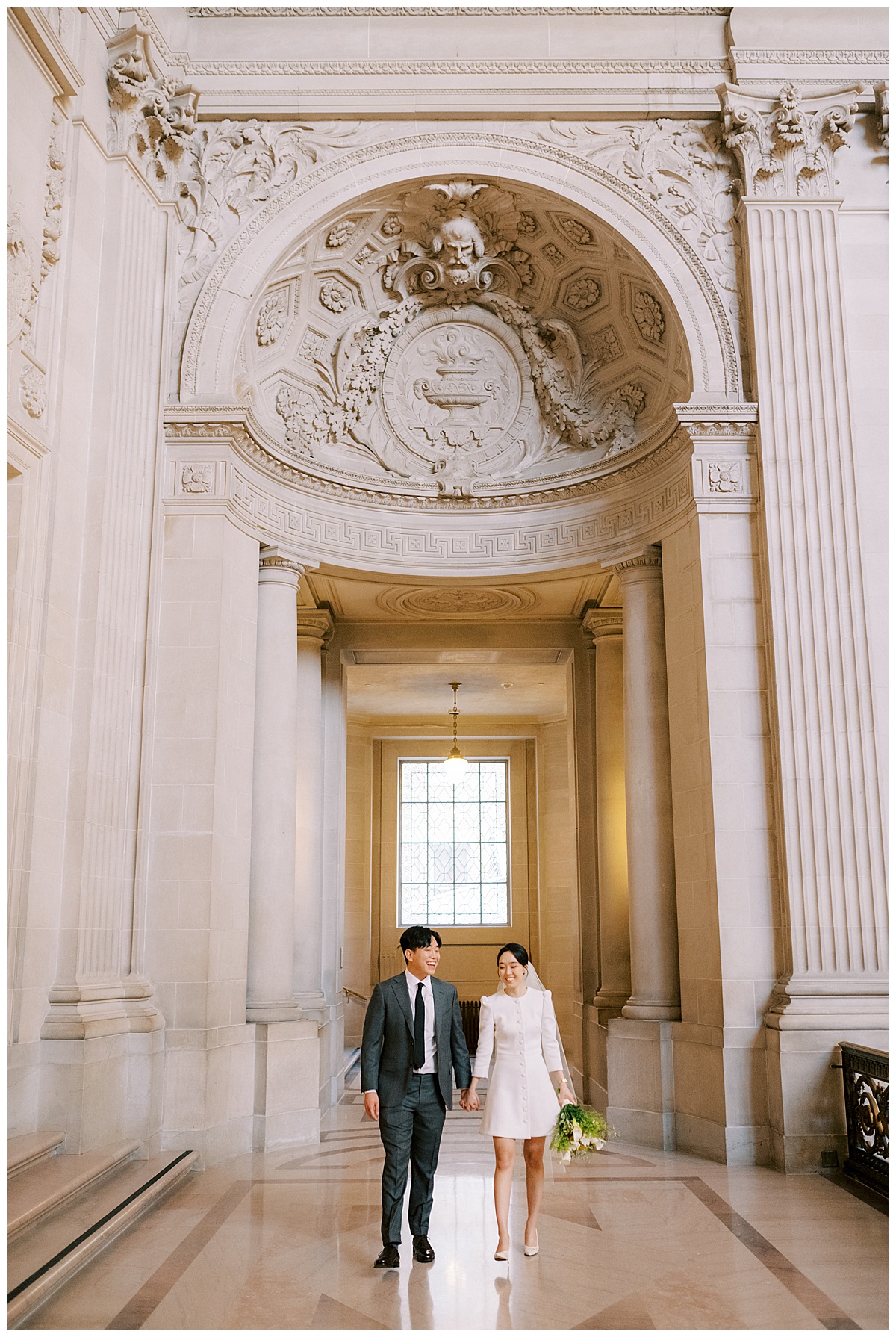 Cool and Stylish SF City Hall Wedding Photos Danielle & Ron